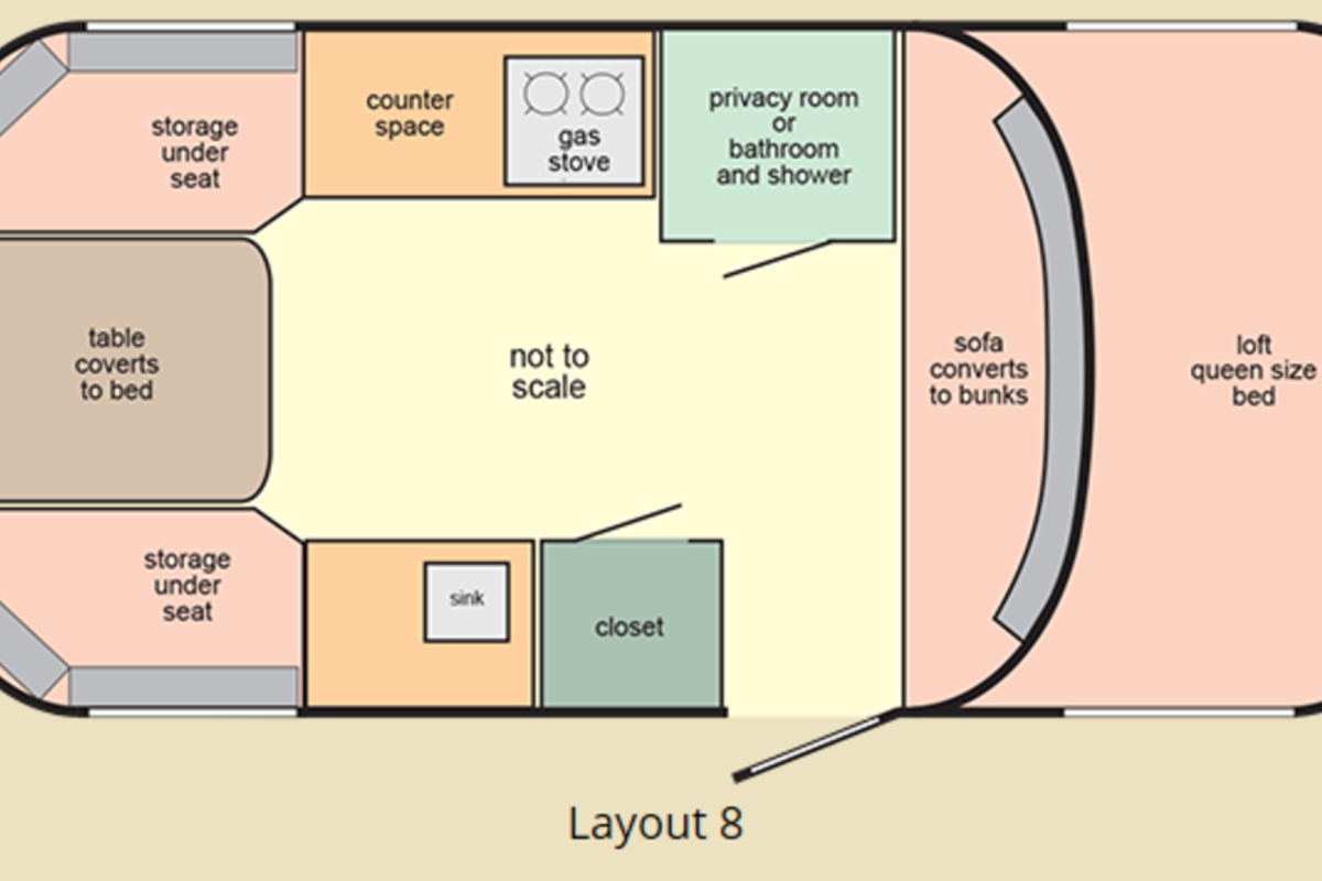 2010 Scamp 19 ft 5th Wheel Standard - Layout 8 in Ocoee, FL