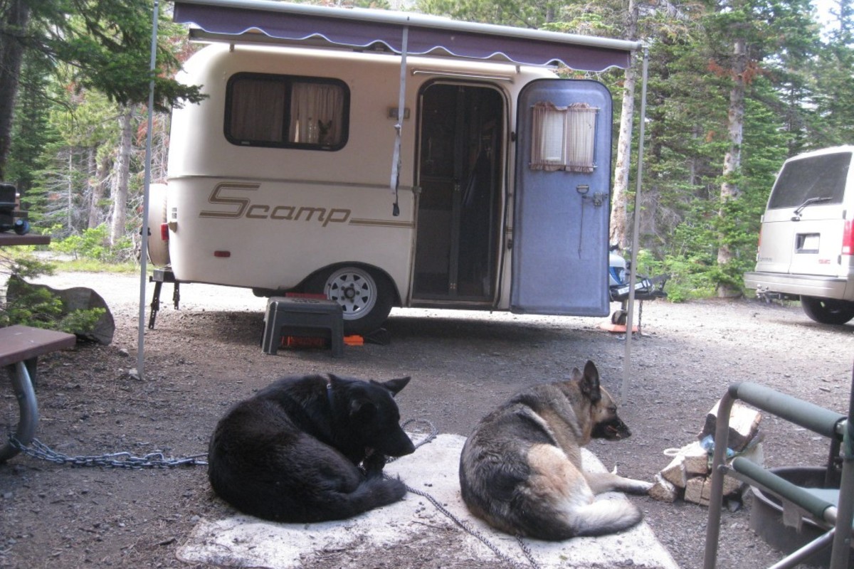 1999 Scamp 13' Deluxe with Bathroom in Dorchester, IL