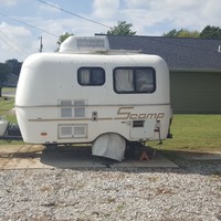 1999 Scamp 13' Deluxe with Bathroom in Dorchester, IL